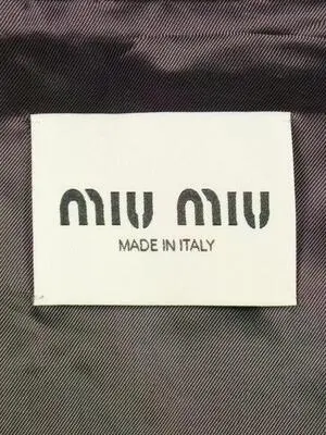 Miu Miu 2010s Logo-detail Zip-up Wool Jacket