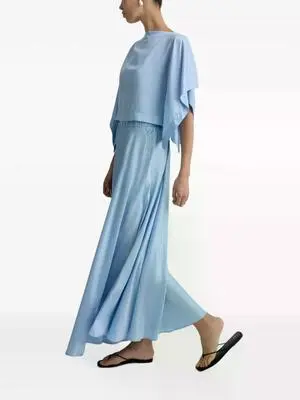 Bondi Born Como Satin-finish Maxi Skirt