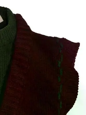 Marni Intarsia-knit V-neck Sweater Vest
