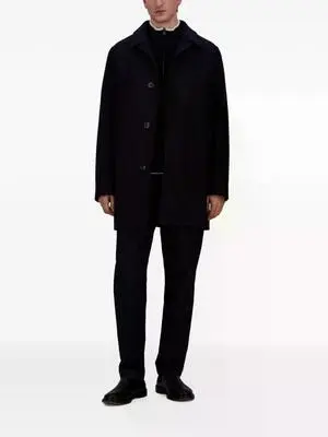 Herno Diagonal-wool-fabric Coat