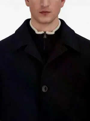 Herno Diagonal-wool-fabric Coat