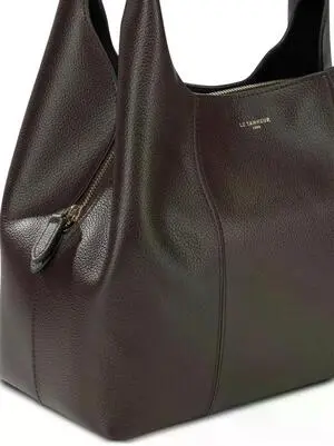 LE TANNEUR Grained Leather Shoulder Bag