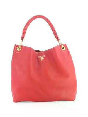 Prada Rolled Vitello Daino Large Hobo Bag