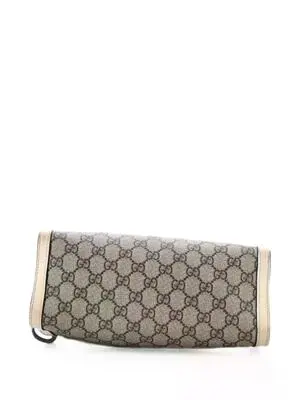 Gucci Padlock Chain Tote Gg Coated Canvas Shoulder Bag - Neutrals