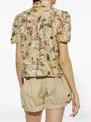 Kenzo Floral-motif Silk Shirt