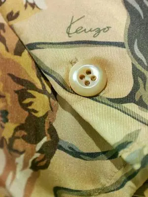 Kenzo Floral-motif Silk Shirt
