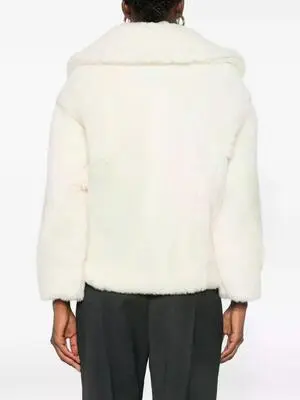 Max Mara Double-breasted Faux-fur Jacket