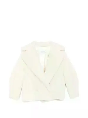 Max Mara Double-breasted Faux Fur Jacket