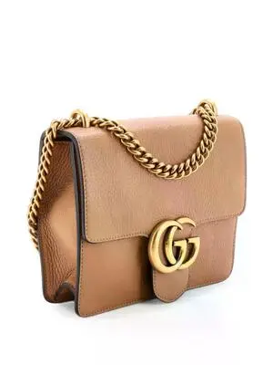 Gucci Gg Marmont Chain Leather Small Shoulder Bag