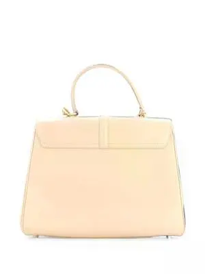 Celine 16 Top Handle Bag Smooth Calfskin Medium Satchel - Neutrals