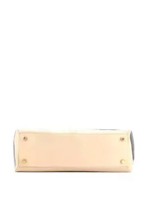 Celine 16 Top Handle Bag Smooth Calfskin Medium Satchel - Neutrals