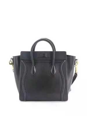 Celine Luggage Bag Smooth Leather Nano Crossbody Bag