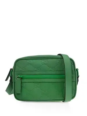 Gucci 1990-2000s Gg Monogram Shoulder Bag - Green