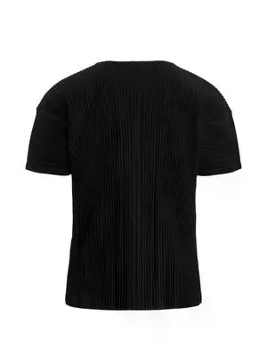 Issey Miyake Pleated T-shirt - Black