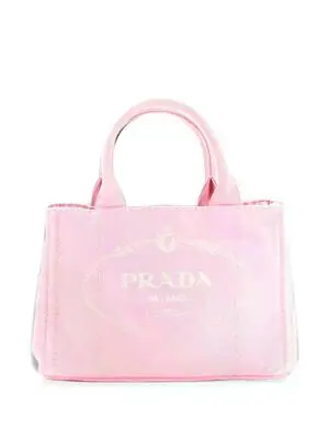 Prada Canapa Canvas Mini Tote Bag