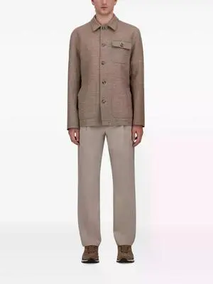 Herno Virgin-wool Twill Shirt Jacket