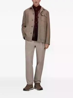 Herno Virgin-wool Twill Shirt Jacket