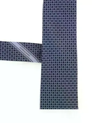 FERRAGAMO Gancini-pattern Silk Tie