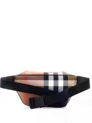 Burberry Sonny House Check Canvas Belt Bag - Brown