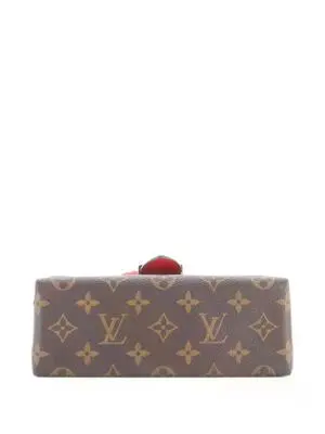 LOUIS VUITTON Locky Handbag Monogram Canvas With Leather Bb Satchel