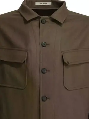 Tagliatore Tempest Button-up Shirt Jacket - Brown