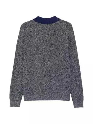 Paul Smith Marled-knit Long-sleeve Polo Shirt