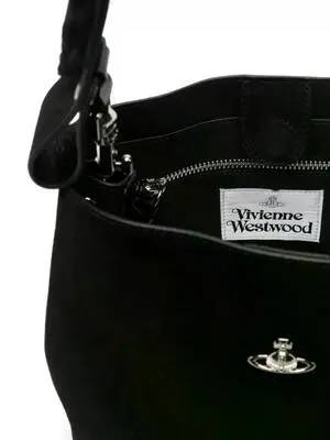 VIVIENNE WESTWOOD Orb-plaque Leather Bucket Bag