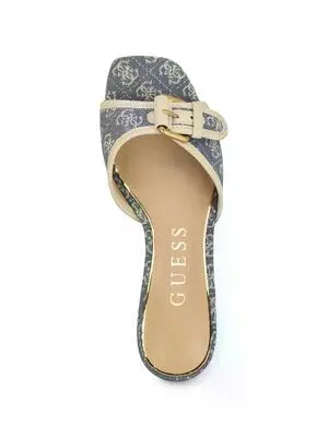 Guess Dista Mid-heel Open-toe Buckle Sandals