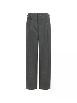 AMI Paris Pleated Wool Trousers