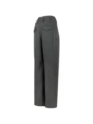 AMI Paris Pleated Wool Trousers