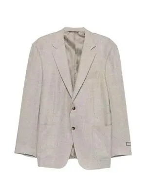 Canali Single-breasted Wool-blend Blazer