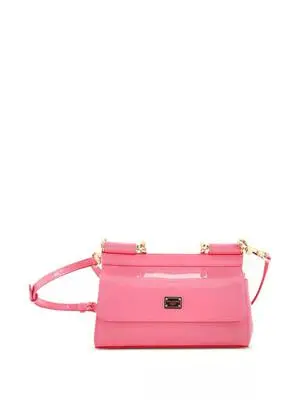 Dolce & Gabbana East West Miss Sicily Patent Small Satchel - Pink