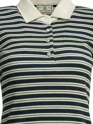 INES DE LA FRESSANGE PARIS Striped Short-sleeve Polo Shirt