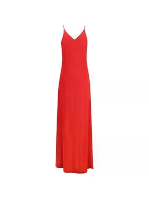 Fendi V-neck Silk Dress