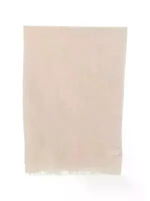 Fabiana Filippi Check Frayed-edge Scarf - Neutrals
