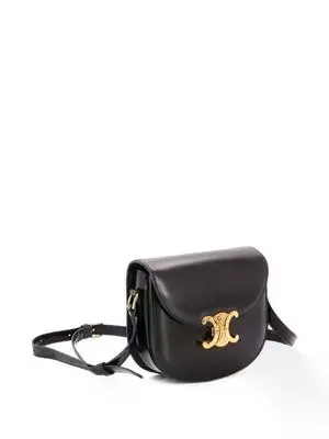 Celine Triomphe Besace Clea Flap Bag Leather Shoulder Bag