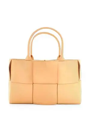 Bottega Veneta Arco Maxi Intrecciato Leather Medium Tote Bag - Neutrals
