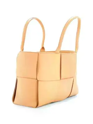 Bottega Veneta Arco Maxi Intrecciato Leather Medium Tote Bag - Neutrals