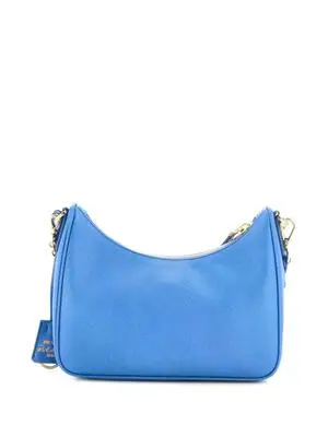 Prada Re-edition 2005 Saffiano Leather Shoulder Bag - Blue