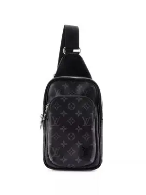 LOUIS VUITTON Avenue Sling Bag Nm Monogram Eclipse Canvas Crossbody Bag
