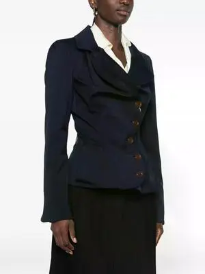 VIVIENNE WESTWOOD Draped Asymmetric-fastening Jacket