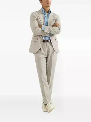 Brunello Cucinelli Cavallo Striped Blazer - Neutrals