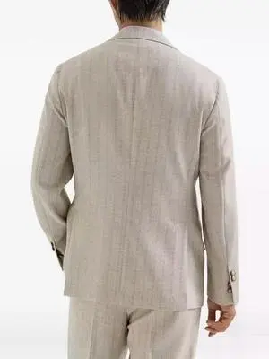 Brunello Cucinelli Cavallo Striped Blazer - Neutrals