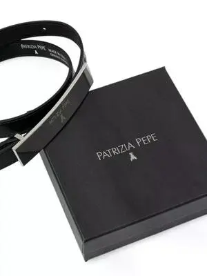 Patrizia Pepe Logo-engraved Plaque Belt