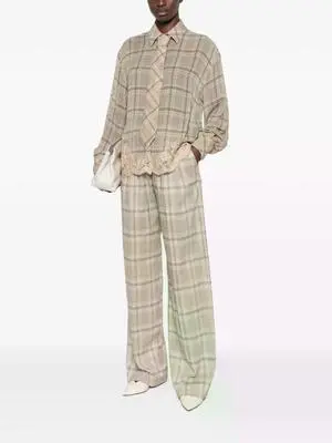 ERMANNO FIRENZE Prince Of Wales Trousers