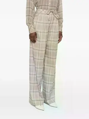 ERMANNO FIRENZE Prince Of Wales Trousers