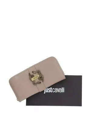 Just Cavalli Snake-plaque Zip-around Wallet