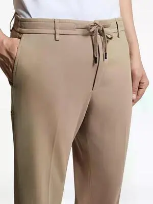 Peserico Drawstring-waist Turned-up Tapered Trousers