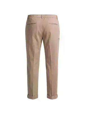 Peserico Drawstring-waist Turned-up Tapered Trousers