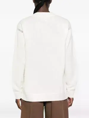 ERMANNO FIRENZE Lace-panelled Cardigan